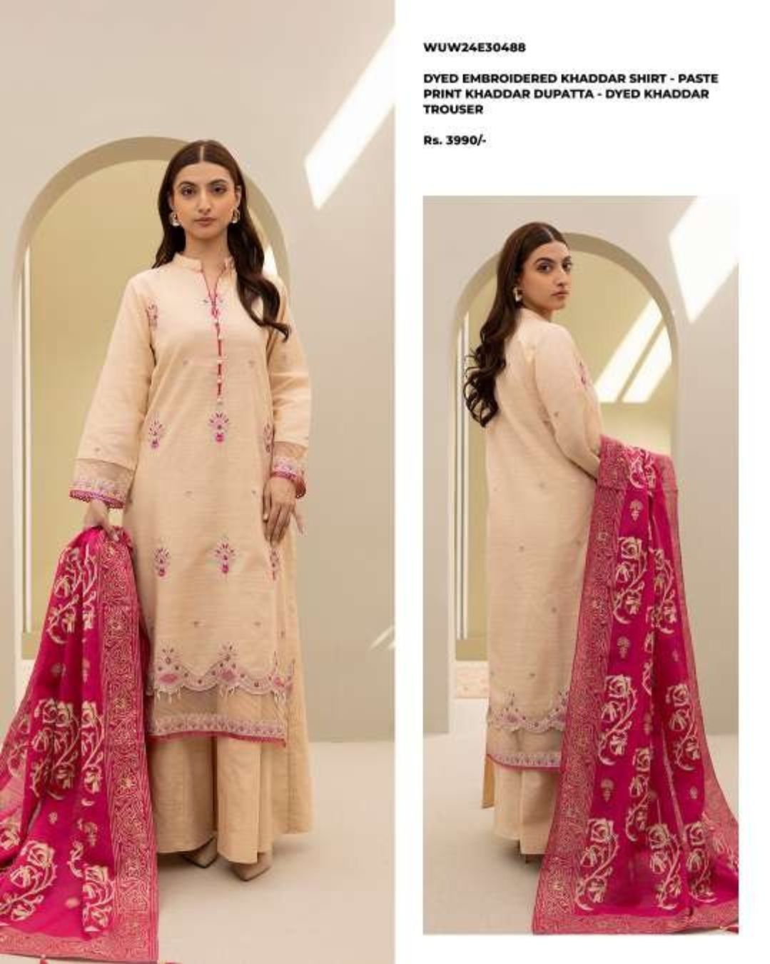 Zellbury | Unstitch 3 Pc Dyed Embroidered Khaddar Collection ...